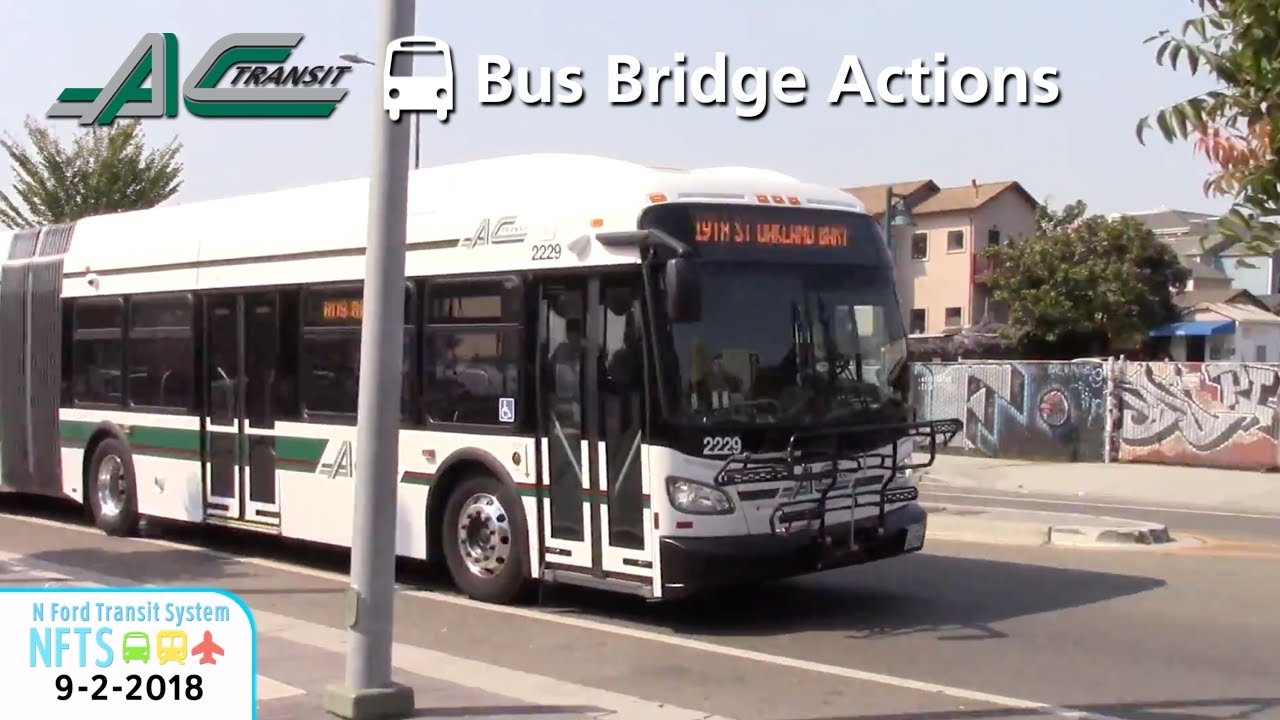 ᴴᴰ⁶⁰ Shuttle Bus & AC Transit Actions at West Oakland BART Station ...