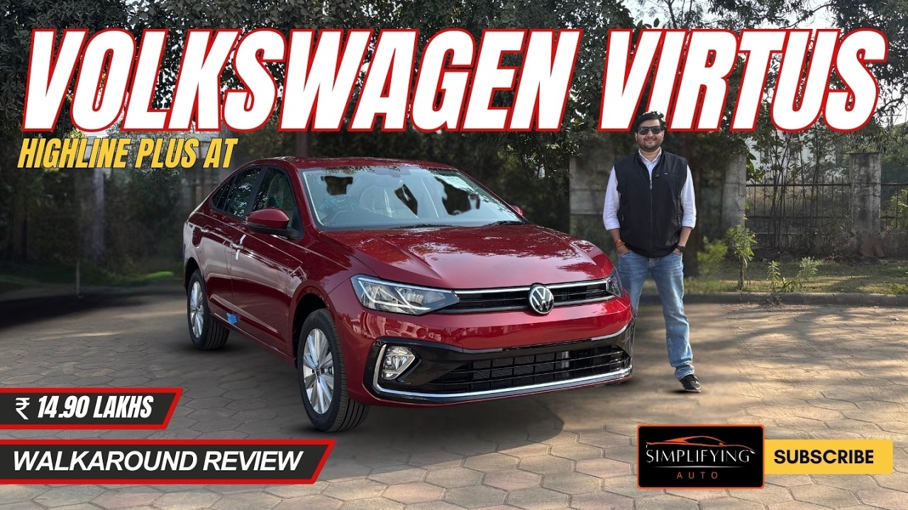 2026 Volkswagen Virtus Highline Plus AT Walkaround Review | Value For ...