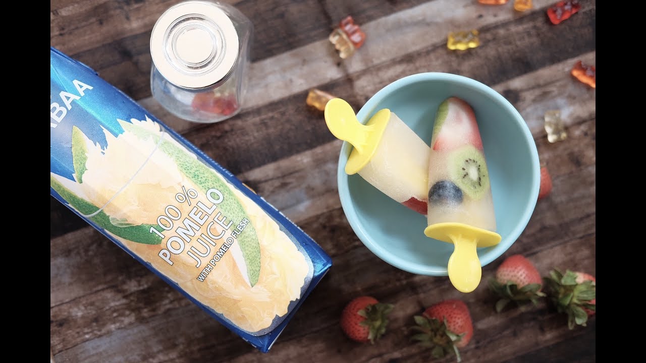 Pomelo Rainbow Popsicle - YouTube