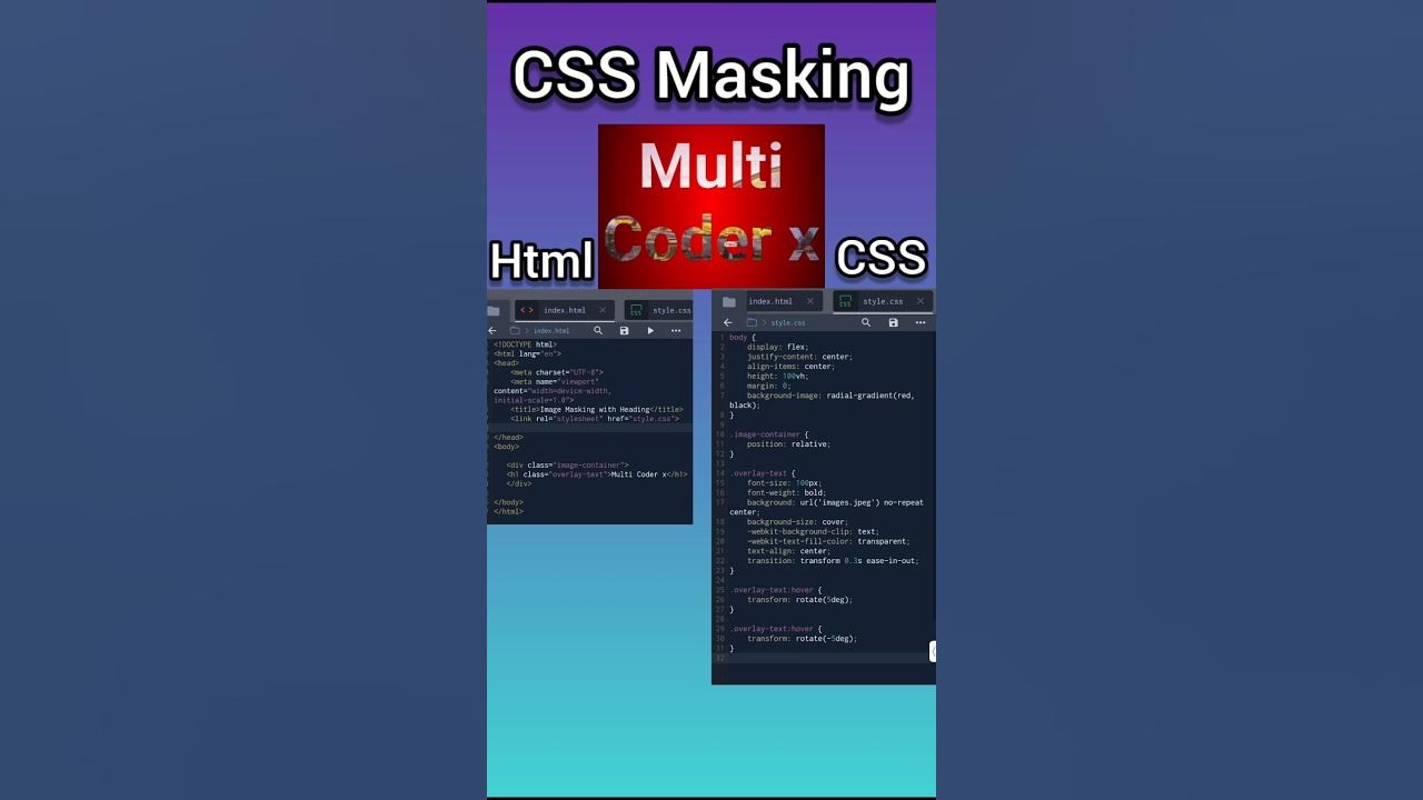 Css masking effect l Html CSS #html #css #shorts #viral #trending - YouTube