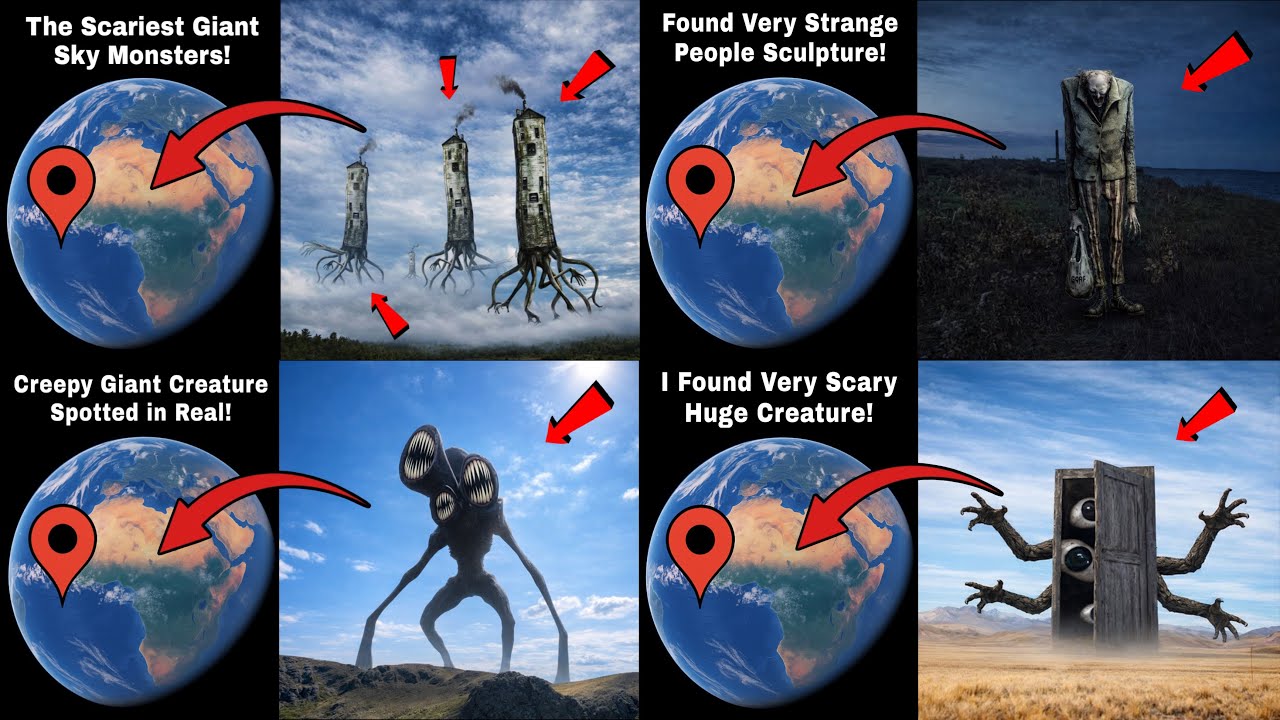🔥TOP 4 Most CREEPIEST GIANT CREATURES SPOTTED On Google Earth 🌍! - YouTube