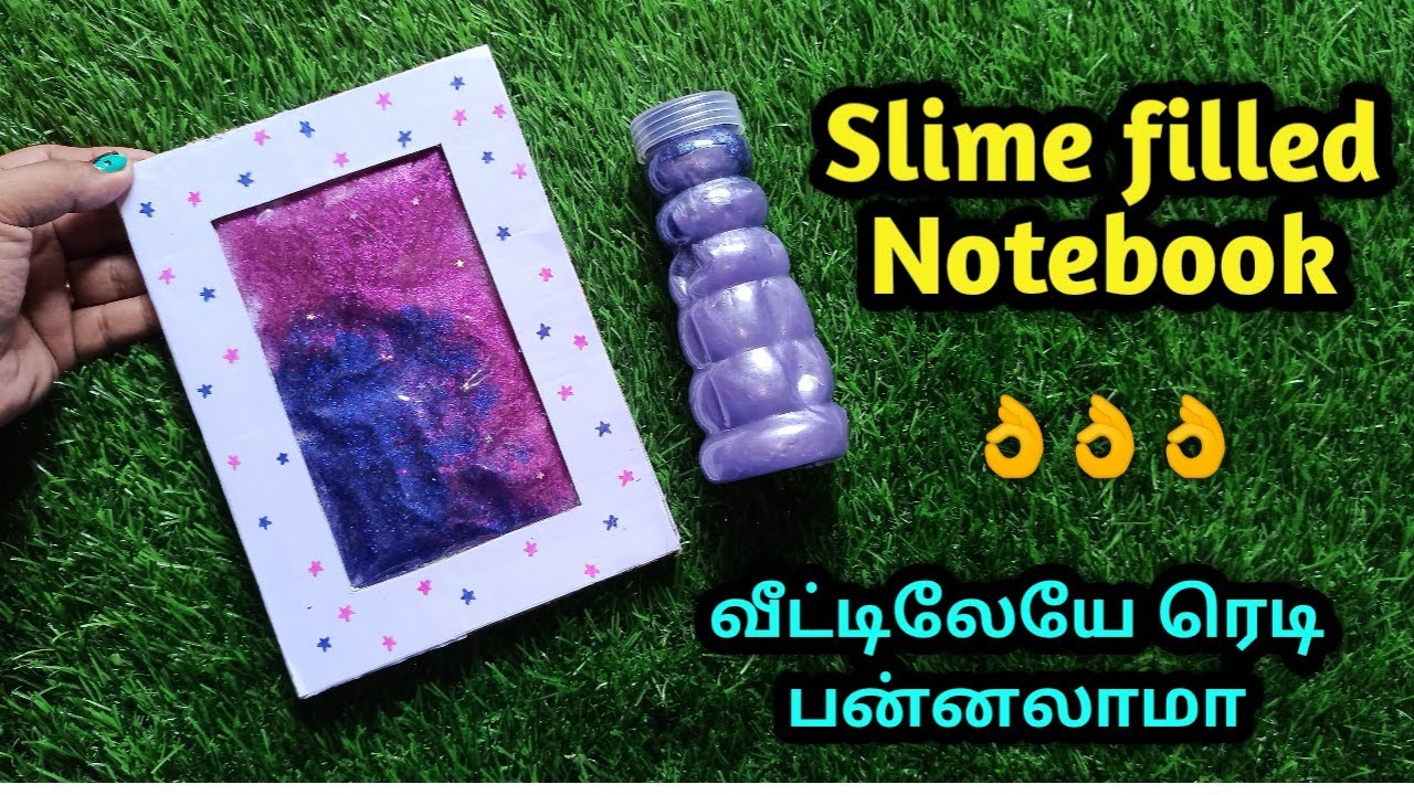 Slime Notebook homemade@mombeautyarts - YouTube