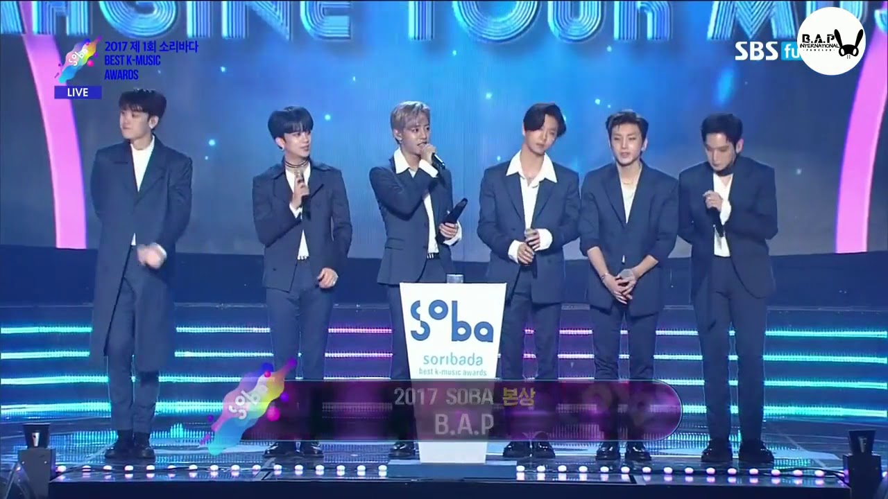 [ENG SUB] 170920 SORIBADA Bonsang Awards - B.A.P - YouTube