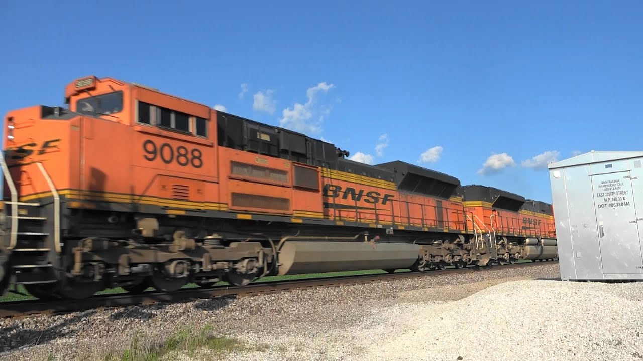 BNSF 9134 Leads Coal Train, Adair, IL 7/1/2025 - YouTube