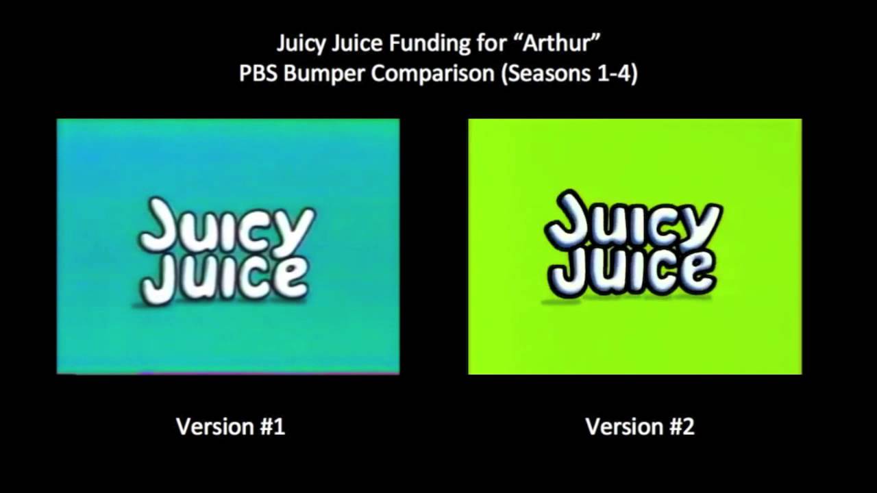PBS - Arthur - 1st Juicy Juice Promo Comparison - YouTube