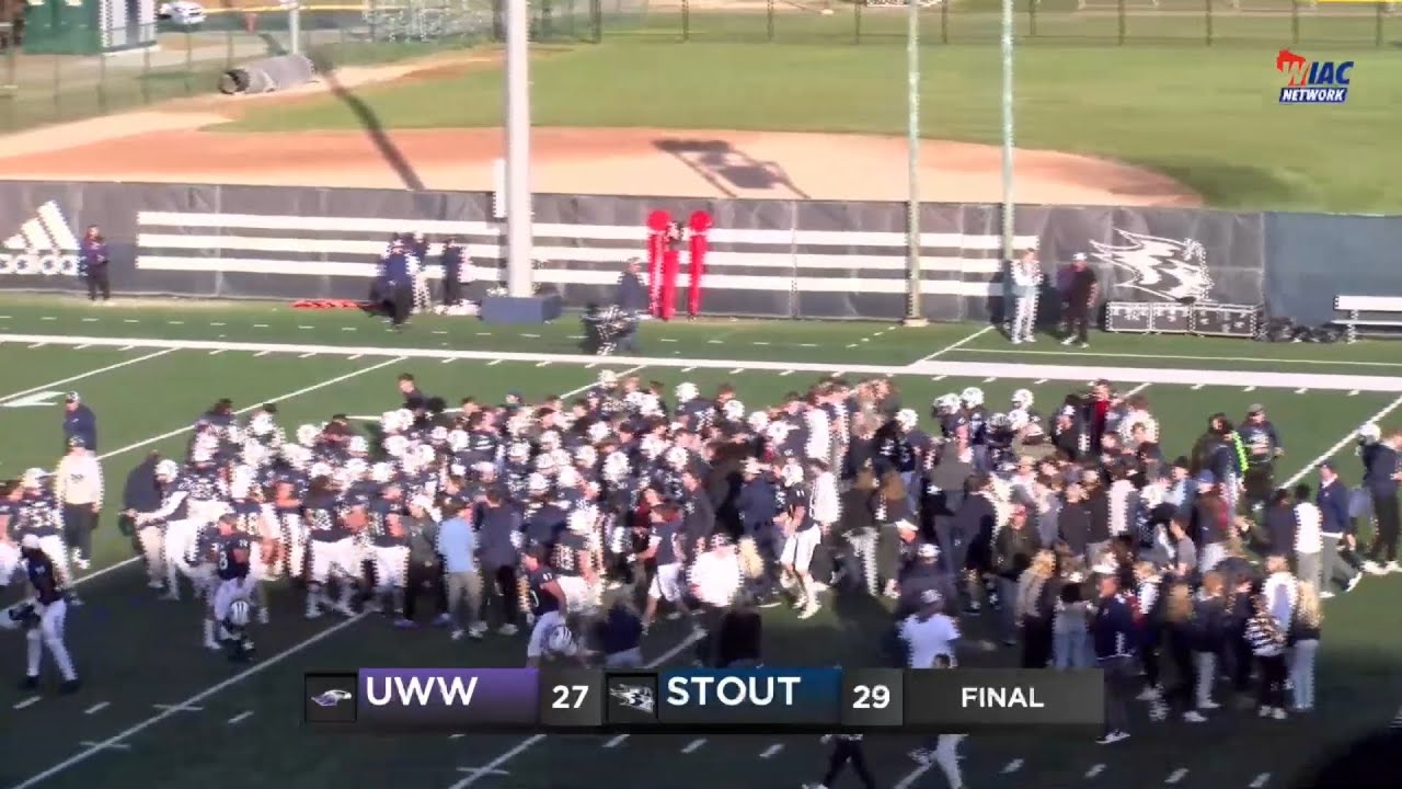 Students Rush Field After UW-Stout Beats UW-Whitewater for the First ...