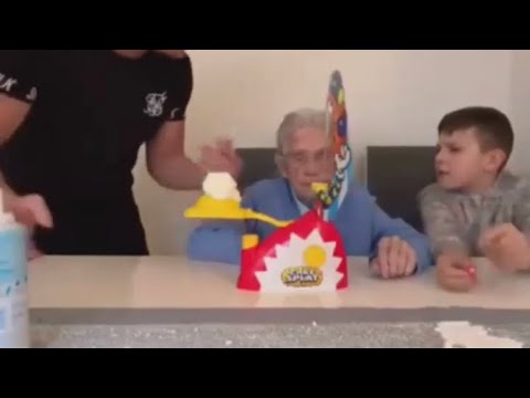 Pie face and forfeit challenge 🤣 91 year old subscribe - YouTube