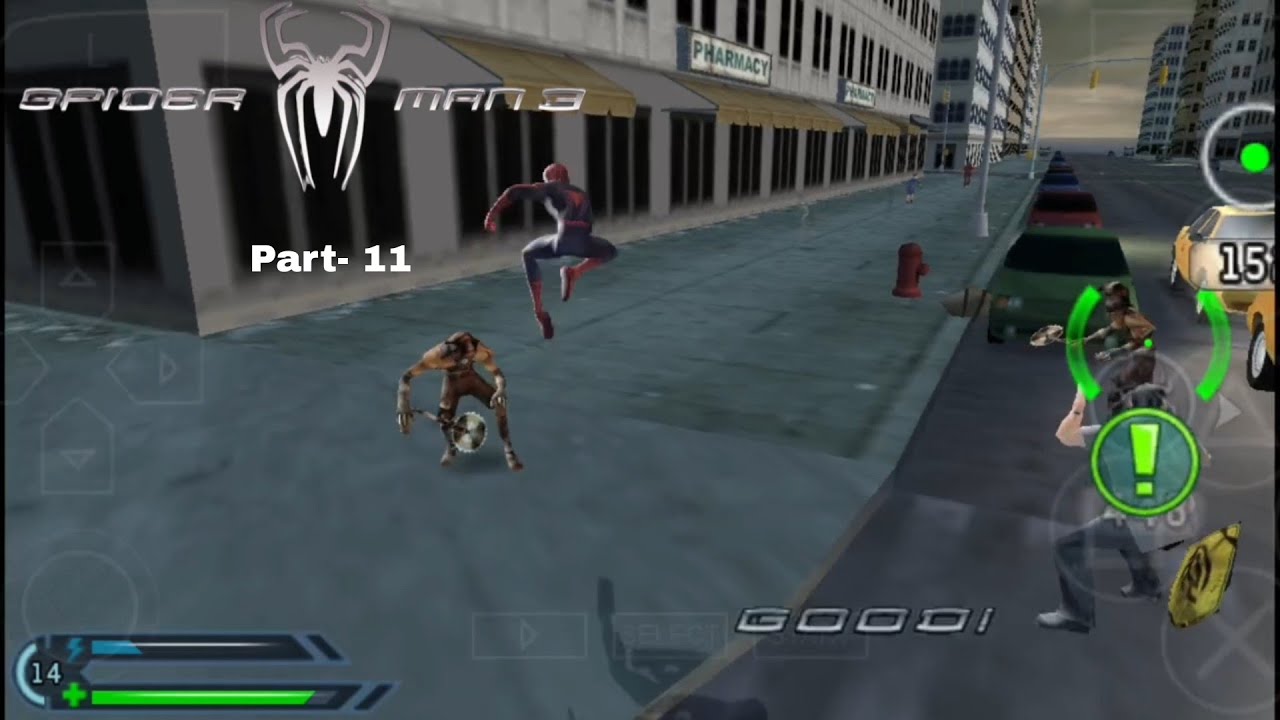 Spider-Man 3 (PSP) Walkthrough Part-11 - YouTube