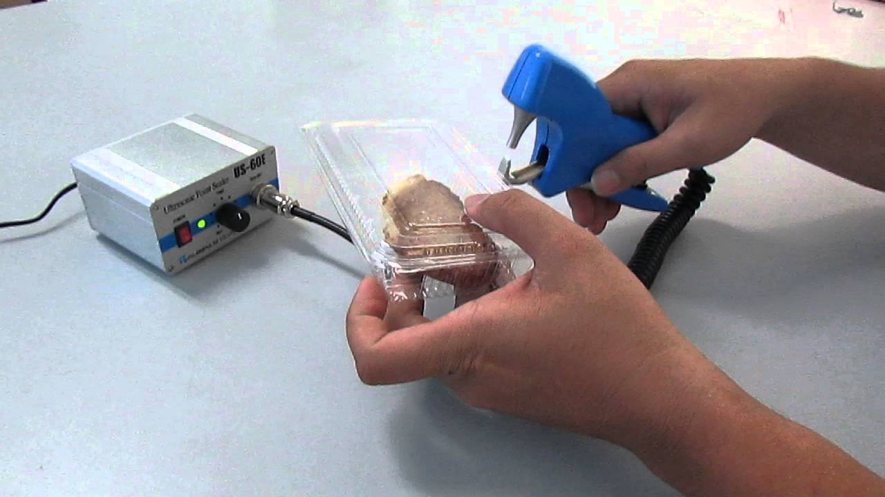 Fuji Impulse sealer US-60E: Ultrasonic point welder - YouTube