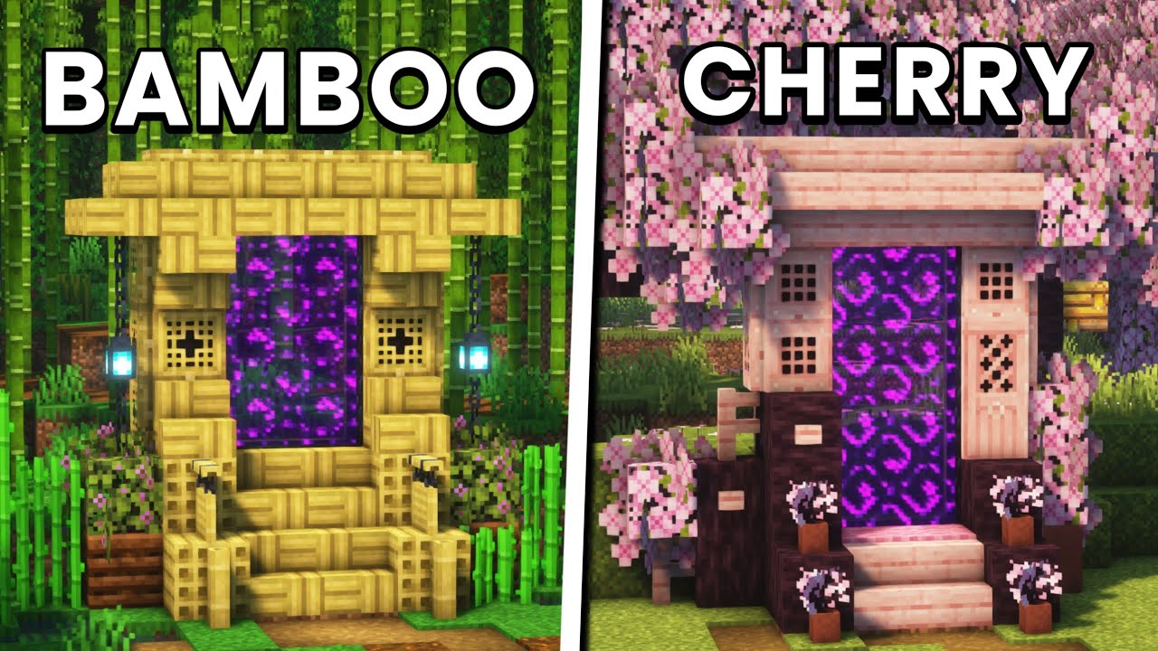 Minecraft: 3 Nether Portal Build Designs! - YouTube