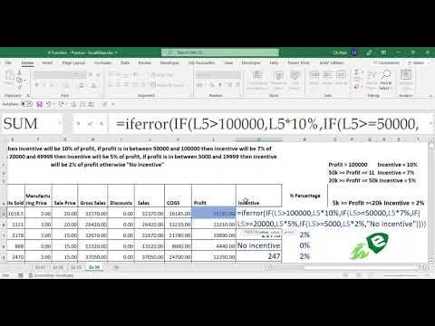 Income Tax Calculator in Excel || Nested IF Function || CA Alok A Sethi ...