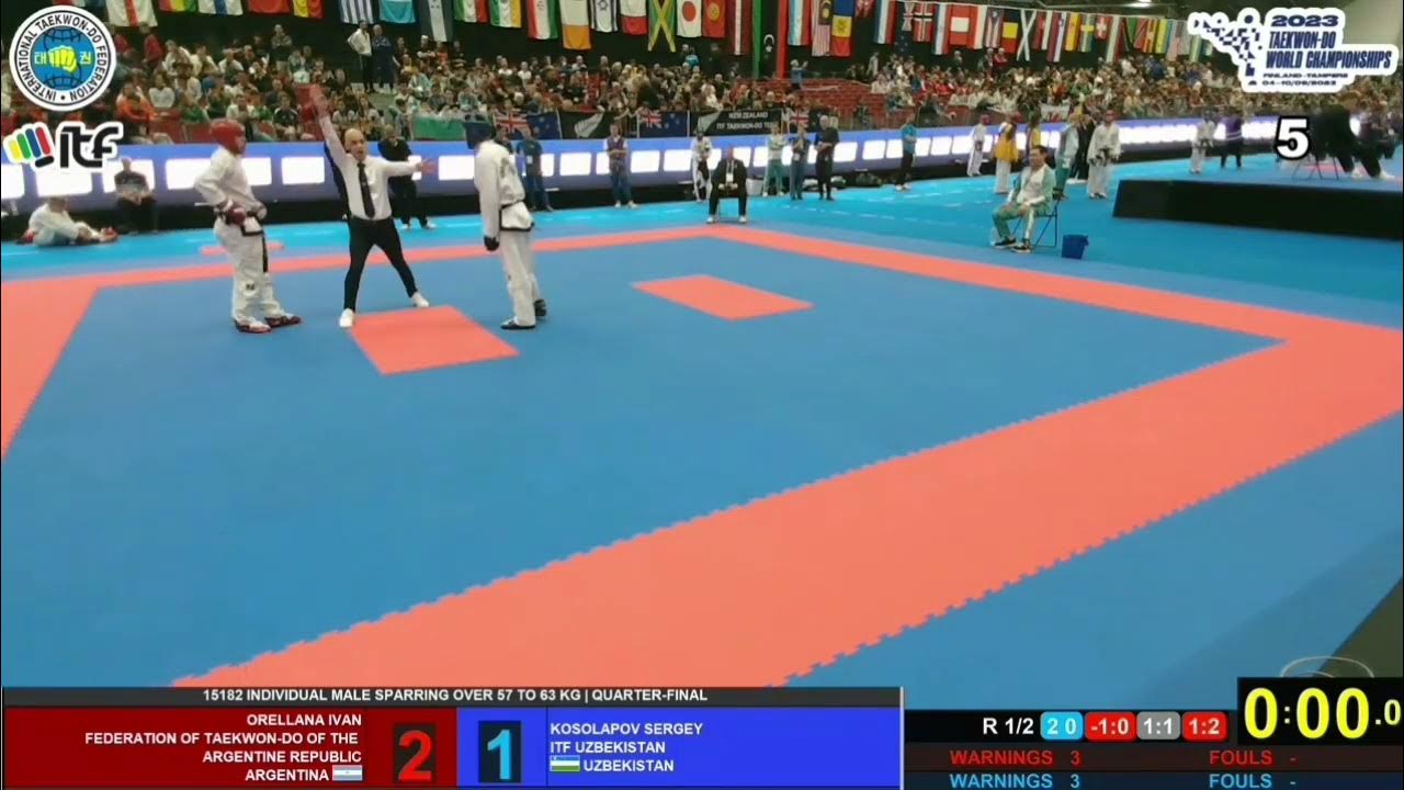 Sergey Kosolapov vs Ivan Orellana | Quarter Finals -63 kg | ITF World Championships 2023 Finland ...