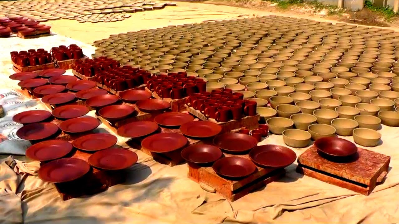 মৃৎশিল্প║How To Make Pottery Making║Matir Hari Patil║Kumar House ...