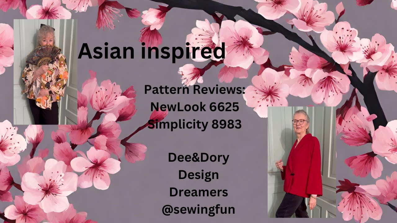 Asian inspired: Pattern review S8983 and NewLook6625 ep14-24 - YouTube