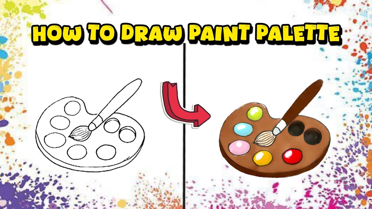 How To Draw An Art Palette