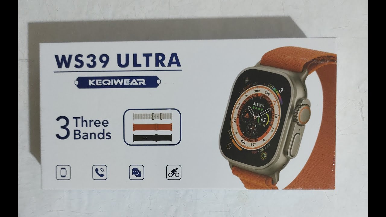 فتح علبة الساعة الذكية Smart watch WS39 Ultra - YouTube