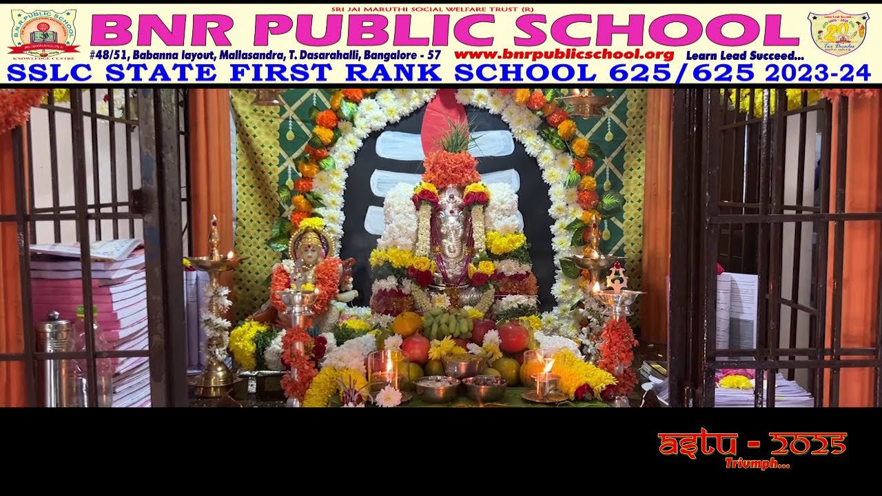SHARADHA POOJA - ASTU-2025 Triumph. . . BNR PUBLIC SCHOOL - YouTube