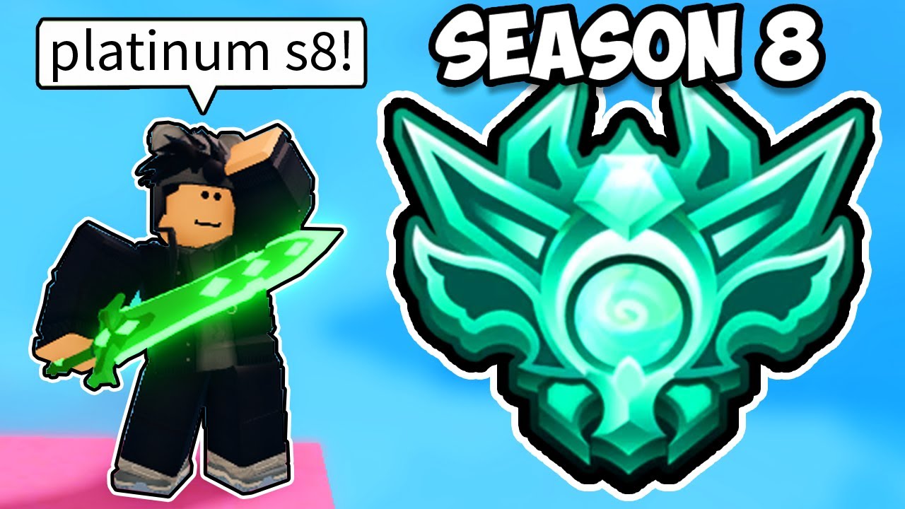 I got PLATINUM RANK in Ranked Season 8... (Roblox Bedwars) - YouTube