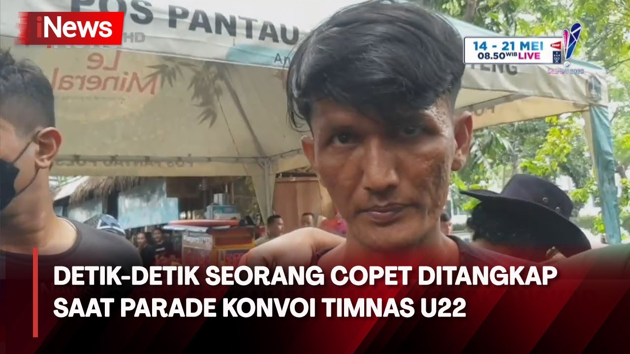 Detik-detik Copet Ditangkap saat Konvoi Timnas U 22 - YouTube