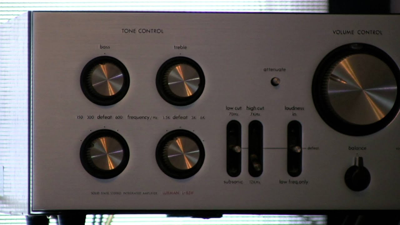 luxman l-85v stereo integrated amplifier - YouTube