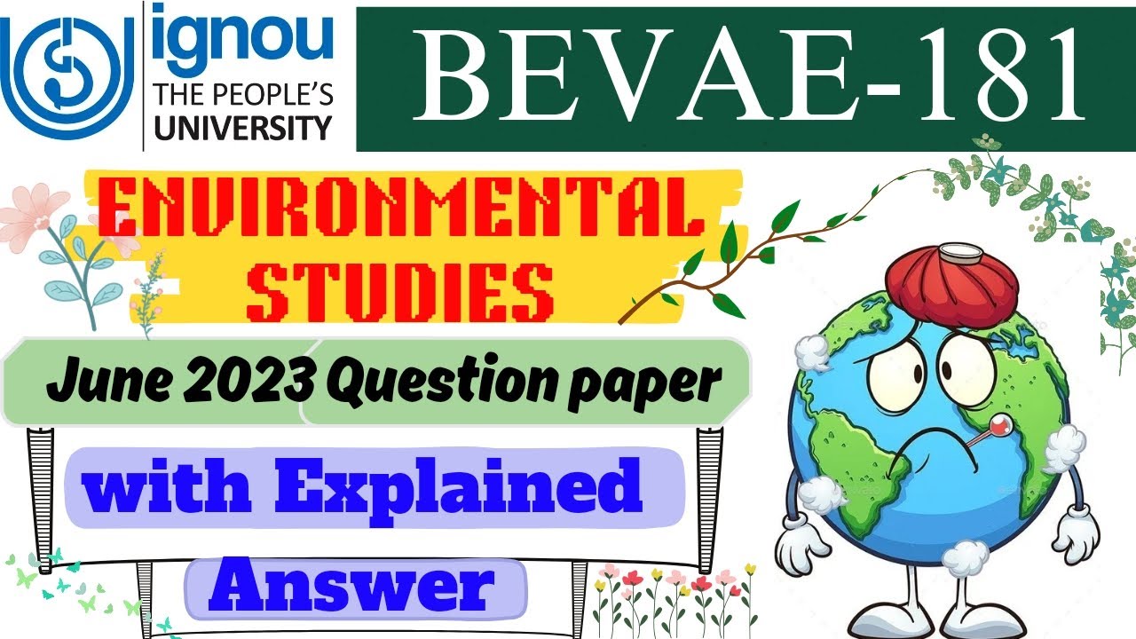 IGNOU BEVAE181 || JUNE 2023 Question paper with Answers || #exam #ignou ...