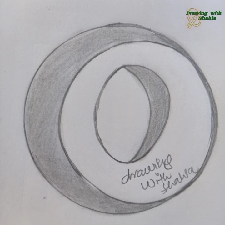 Letra O 3D Draw #shorts #short #calligraphy #letra #draw #3d #art # ...