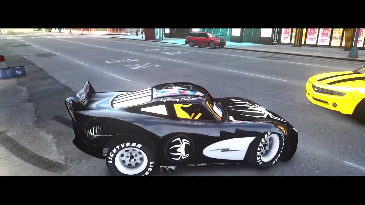 16 FINN & JAKE driving Lightning McQueen Cars Finger Family Nursery ...