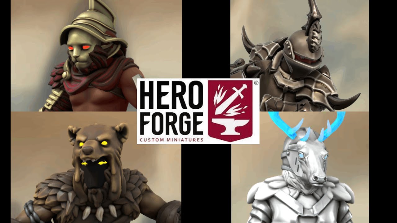 Hero Forge: Custom Miniatures from Animal Armor (Elk-Bear-Lion-Rhino ...