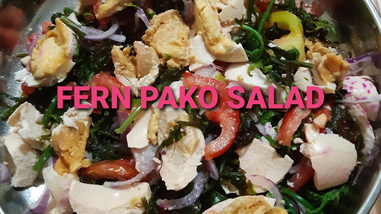 HOW TO PREPARE ENSALADANG PAKO|| FERN PAKO SALAD - YouTube