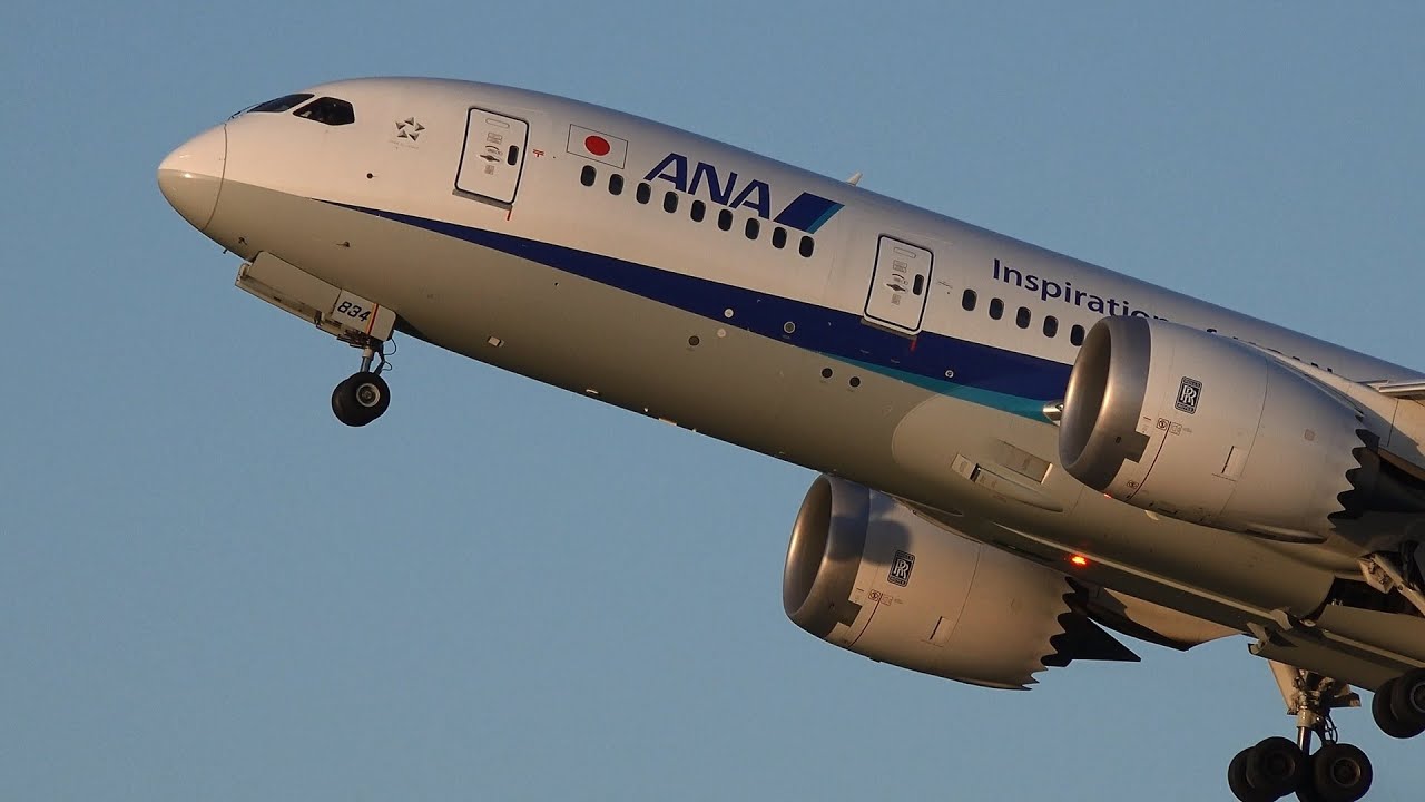 ANA Boeing 787-8 JA834A Takeoff from NRT 34R - YouTube
