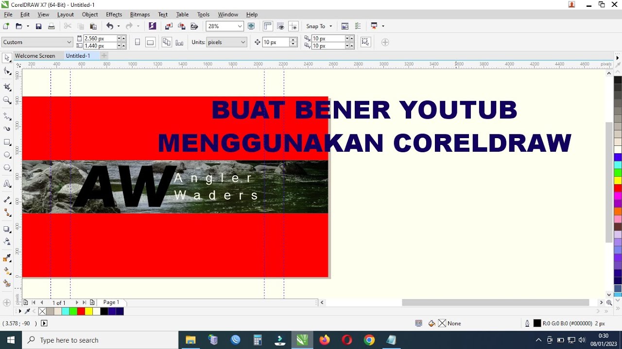 Cara Buat Bener Youtube di Coreldraw | Pemula - YouTube