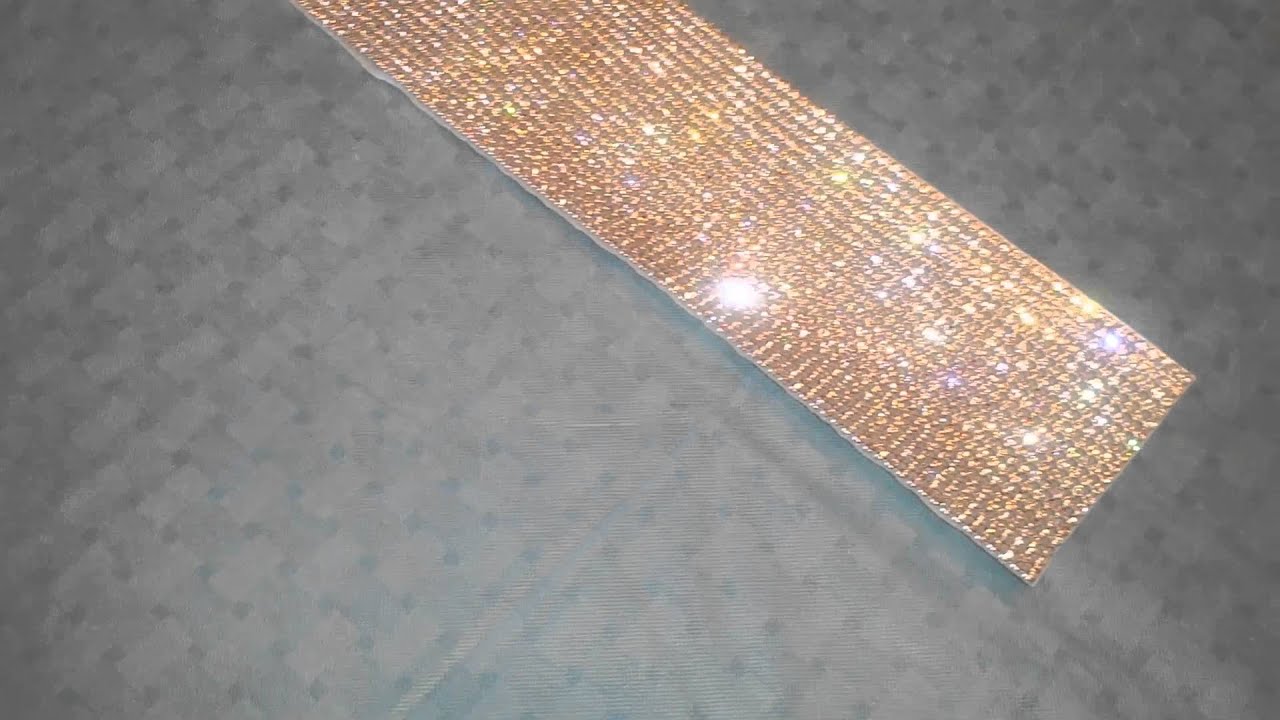 Rhinestone bling mesh from Becreateful - YouTube