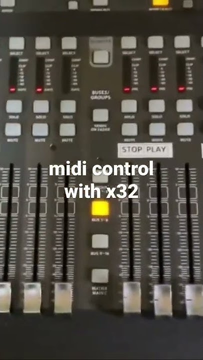 Midi control of x32 using Qlab - YouTube