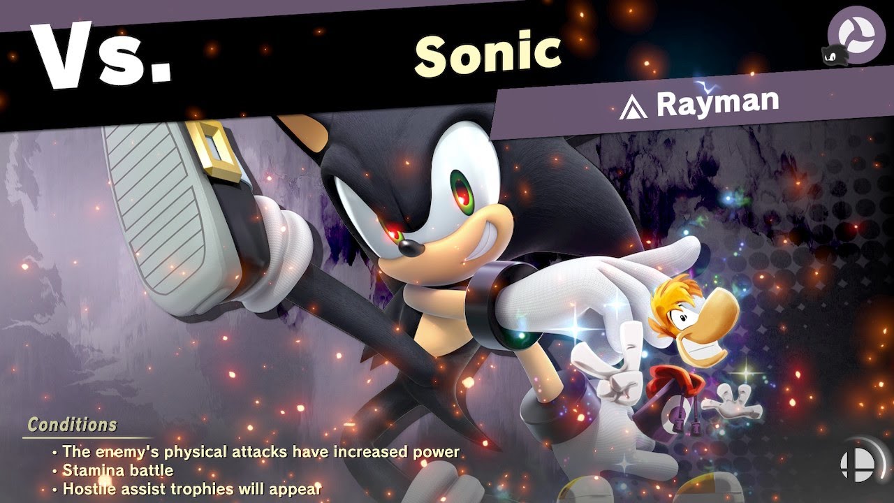 Super Smash Bros Ultimate World of Light: Sonic vs Rayman - YouTube