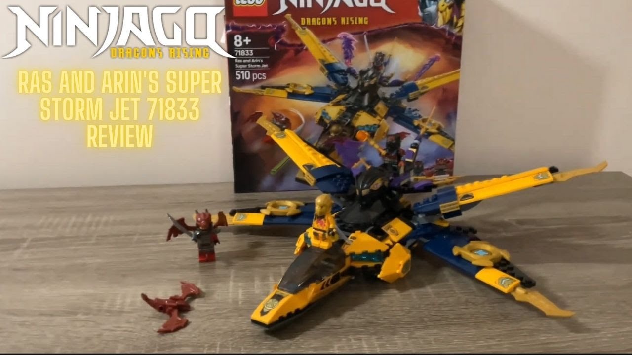 Lego Ninjago Dragons Rising | Ras and Arin's Super Storm Jet | 71833 Review - YouTube