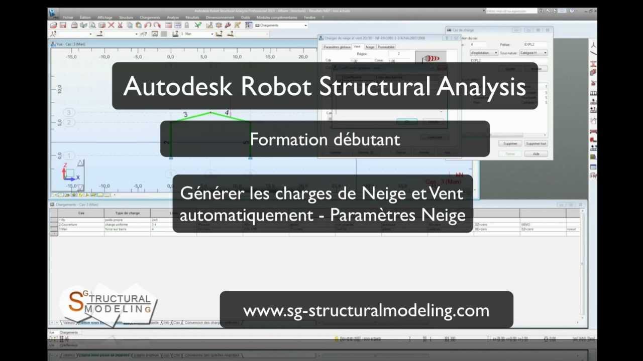 Autodesk Robot - Charges climatiques Eurocodes - 04 - Paramètrage des ...