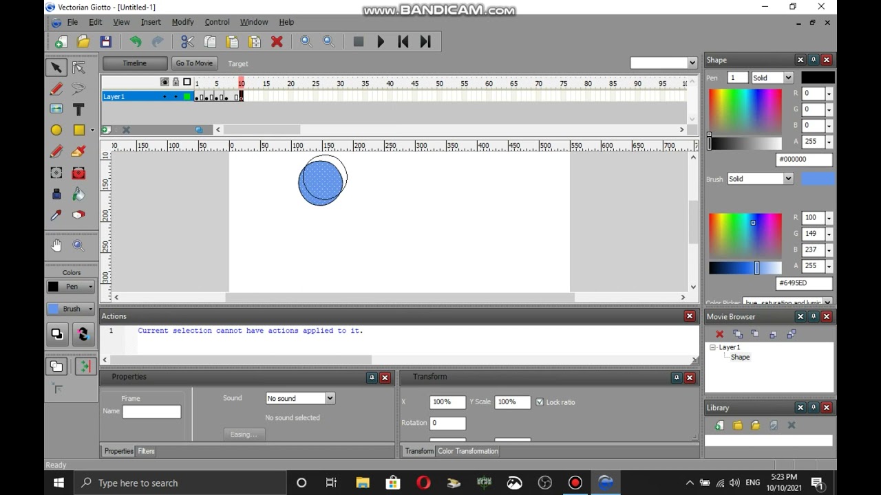create simple animaion vectorian giotto - YouTube