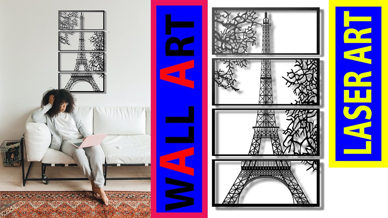 Make an amazing laser cutting WALL ART 😍 - YouTube