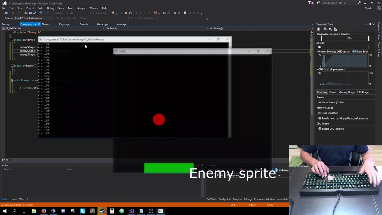 Game in SFML #2 Enemy physics - YouTube