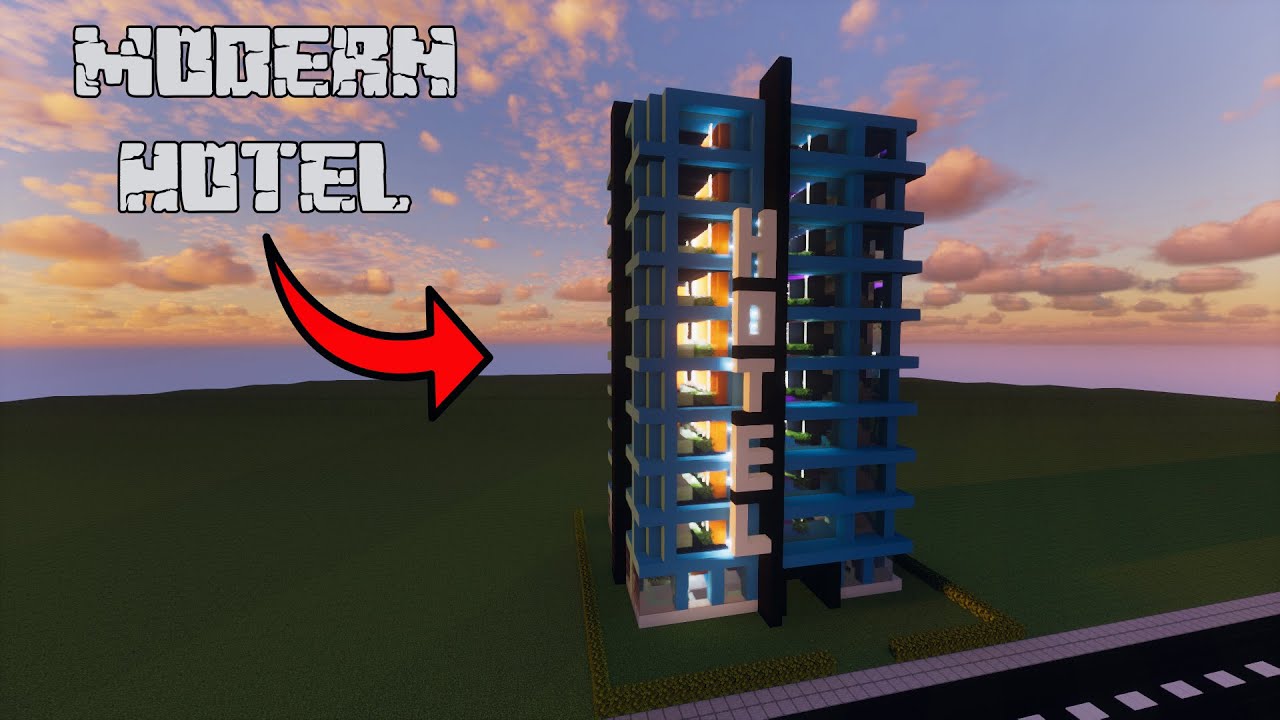 HOW TO BUILD A HOTEL IN MINECRAFT - YouTube
