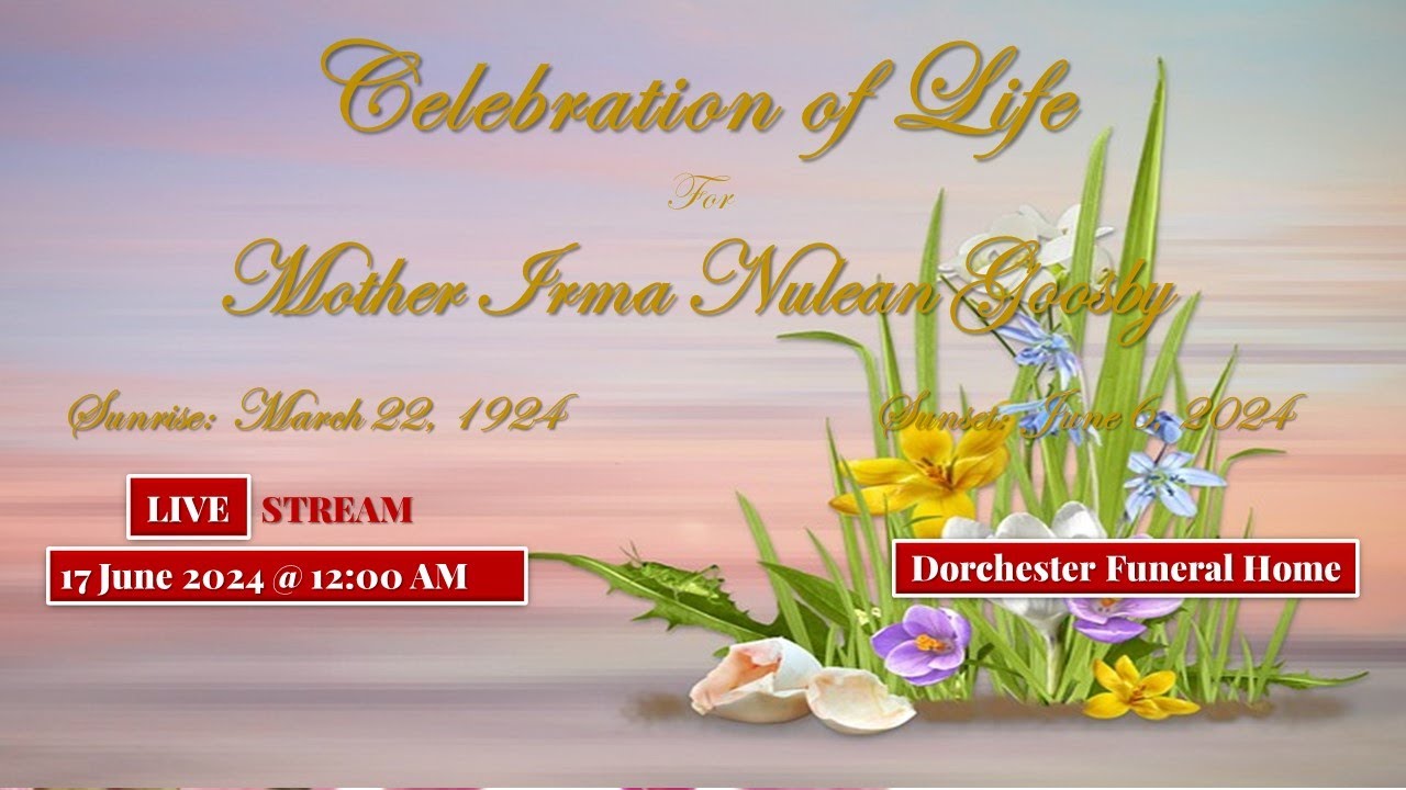 Homegoing Celebration for Mother Irma Nulean Goosby - YouTube
