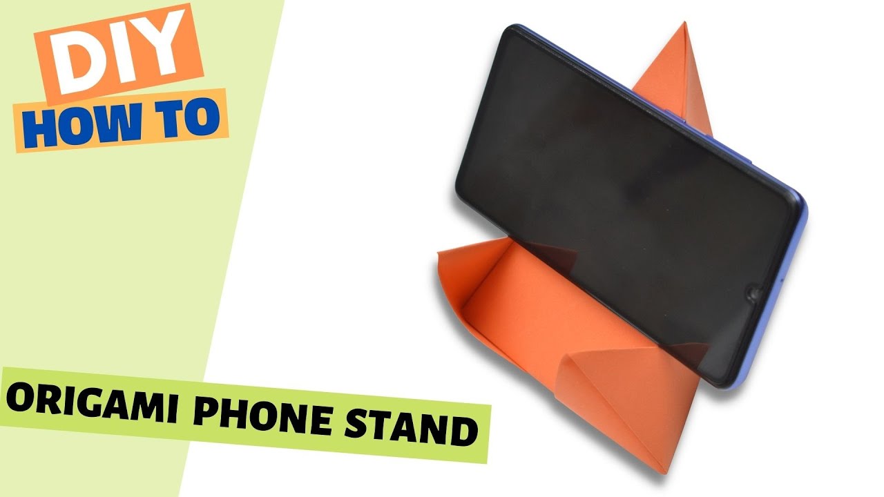 DIY paper phone stand | Origami phone stand - YouTube