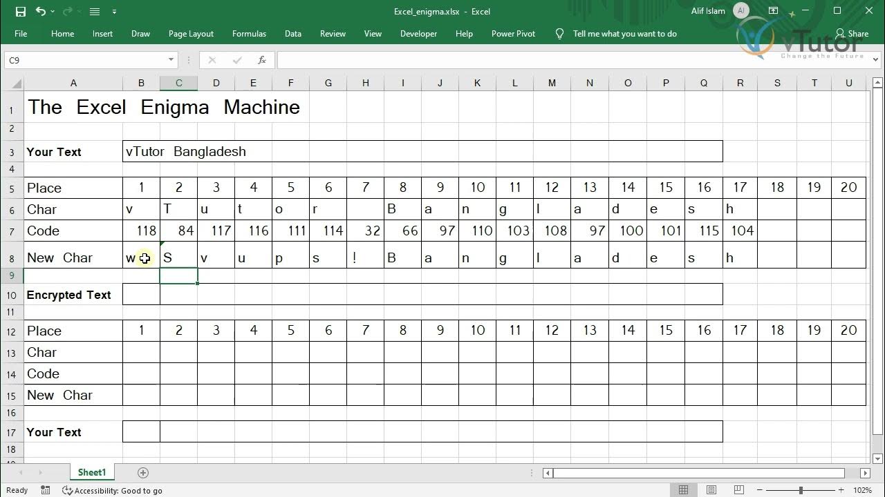 ০০৭১ Excel Enigma Machine - YouTube