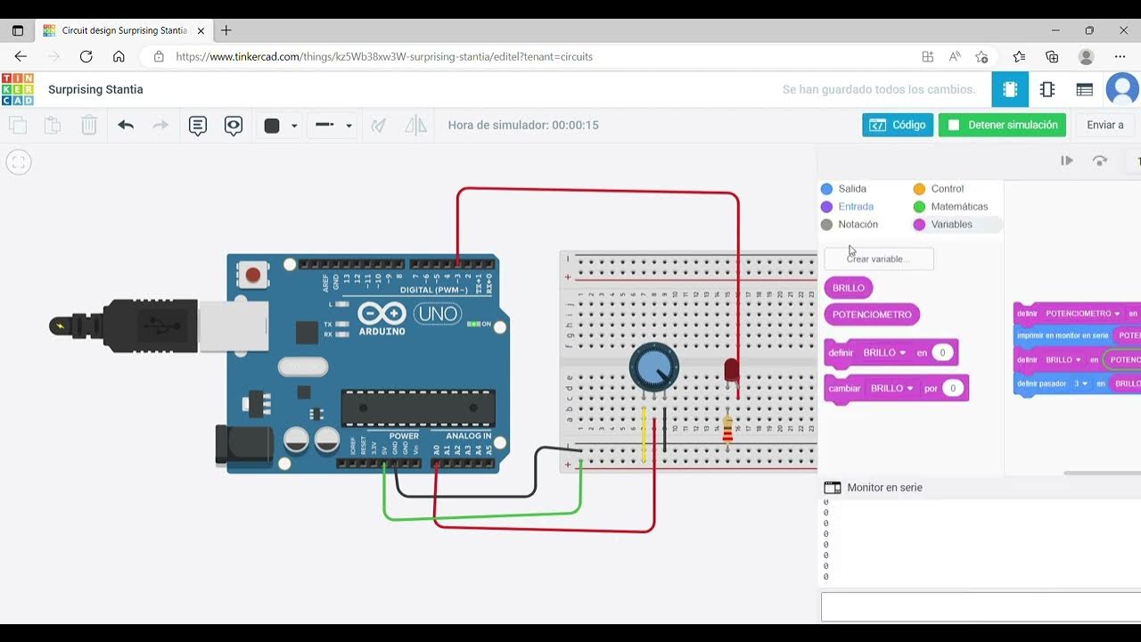 SALIDAS PWM en Arduino Potenciómetro: CARLOS GUERRERO GONZALEZ - YouTube