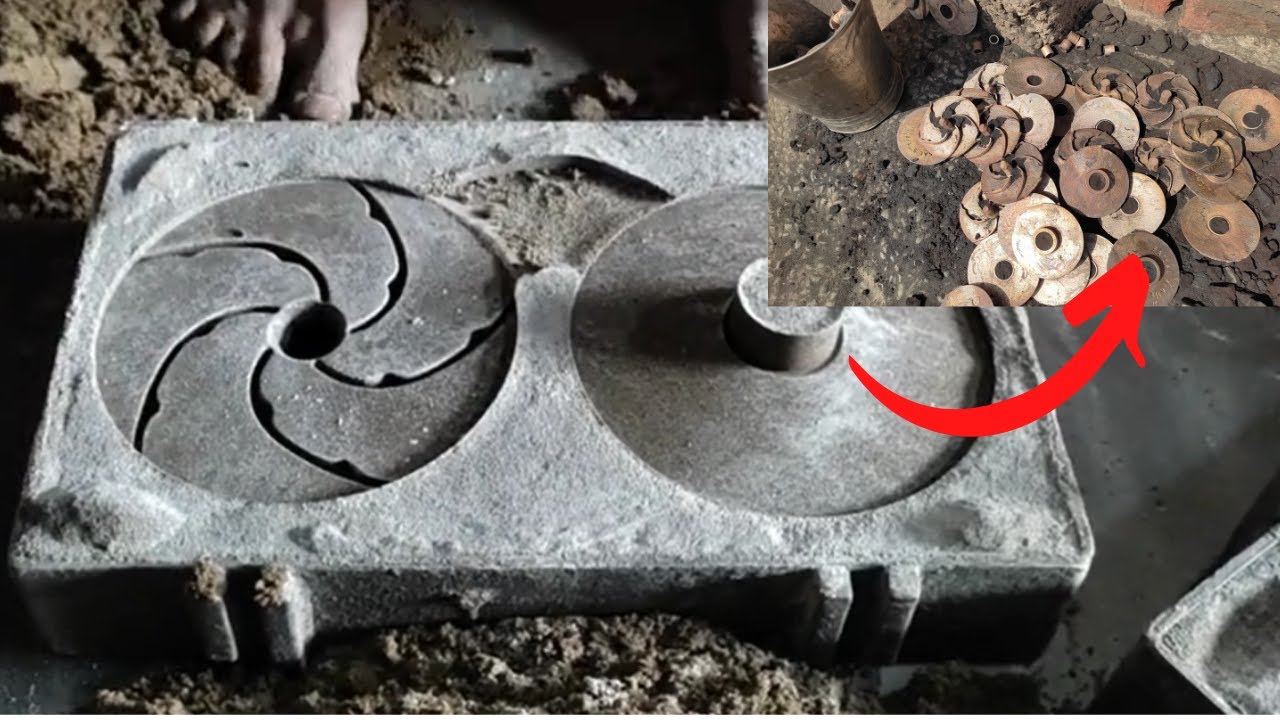 Amazing Technique of Casting Metal Fan Blade Using Sand Mold Method ...