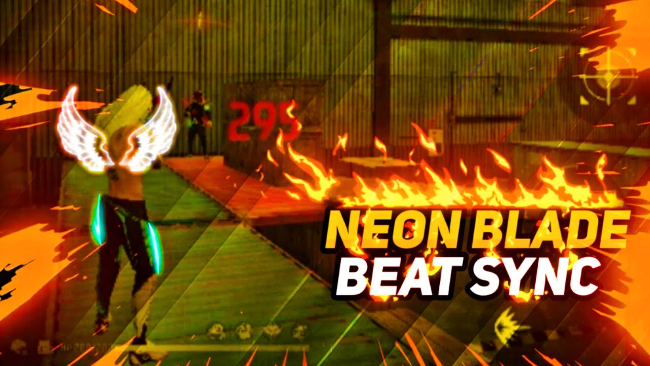 FF NEON BLADE BEAT SYNC || HS ASHU YT || #freefire #video - YouTube