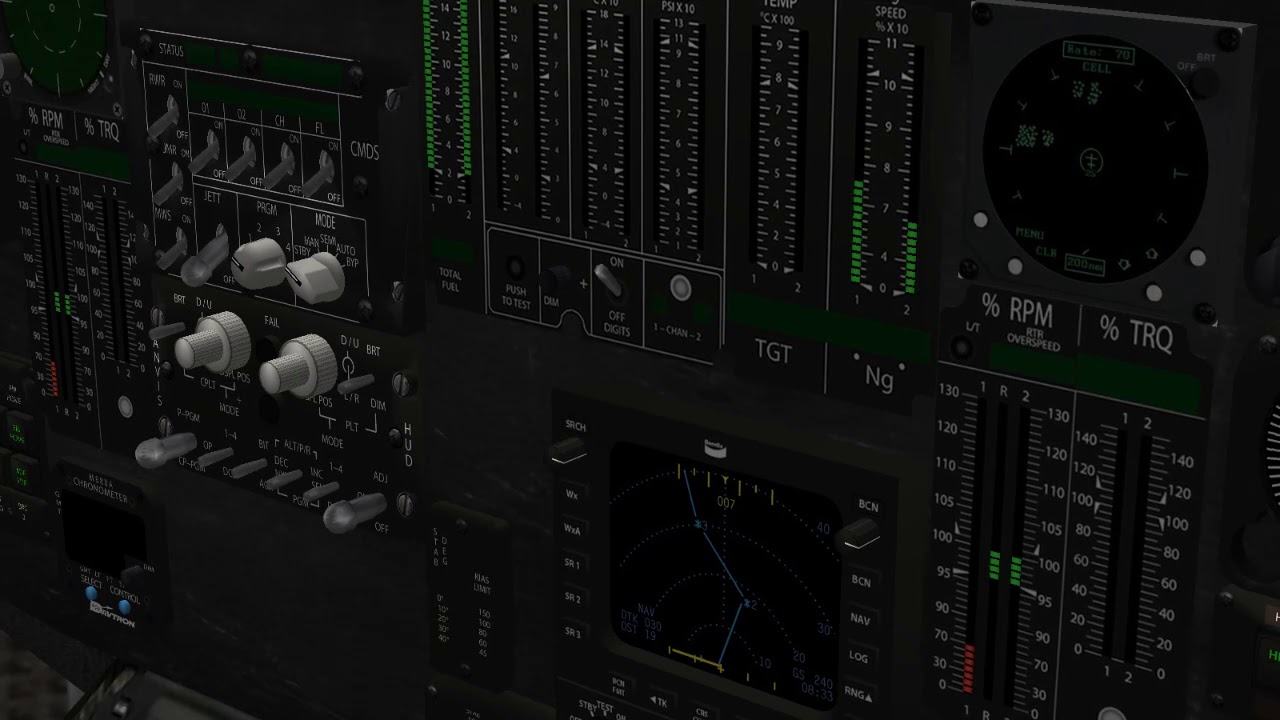 EECH Blackhawk Cockpit Display Units Test 1 - YouTube