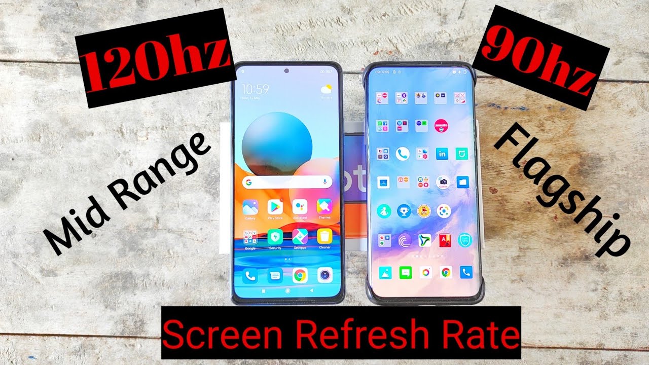 90Hz Vs 120Hz Screen Refresh Rate : Comparison ft #RedmiNote10Pro n # ...