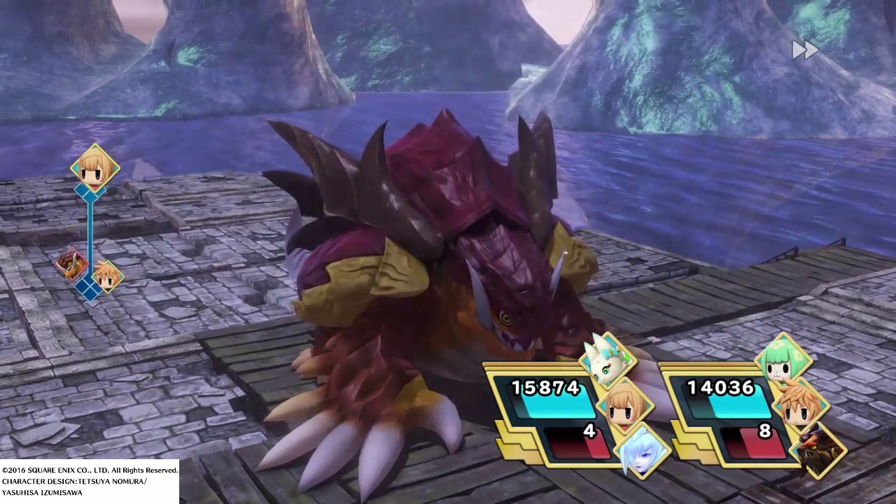 World of Final Fantasy - Adamantoise Boss Battle (Secret Boss) - YouTube