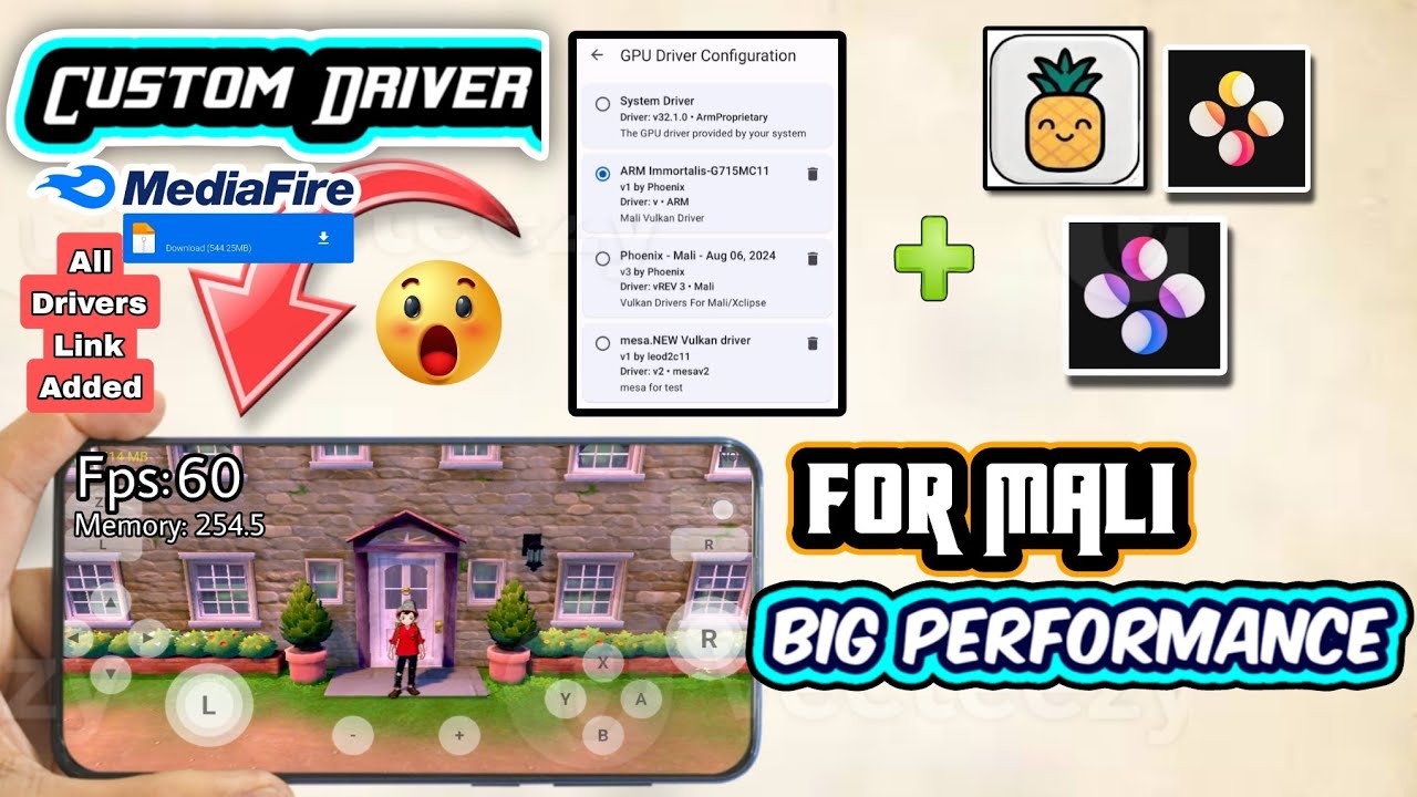 🔥Now Use Mali Custom Driver On Pine/Skyline/Strato Emulator And Gain ...